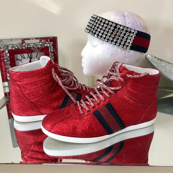 Gucci | Shoes | Gucci Glitter Sneakers | Poshmark